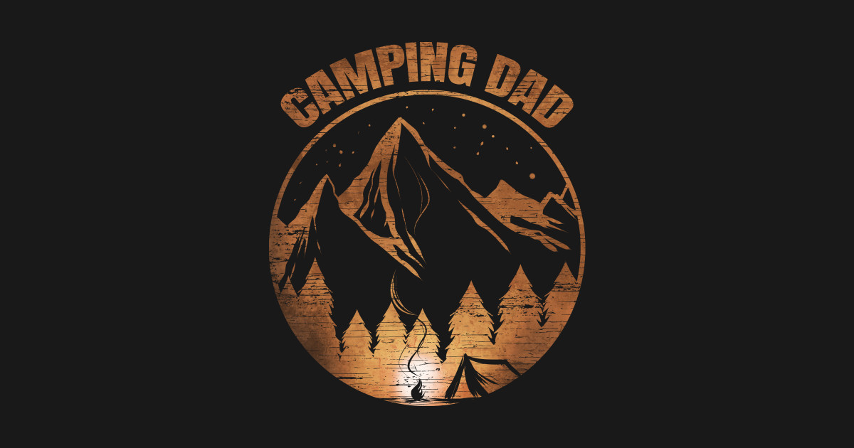Camping Dad Logo Father's Day Camping - Camping Clothes For Men ...