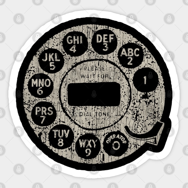 Rotary Dial - Special art - Rotary Dial - Sticker | TeePublic