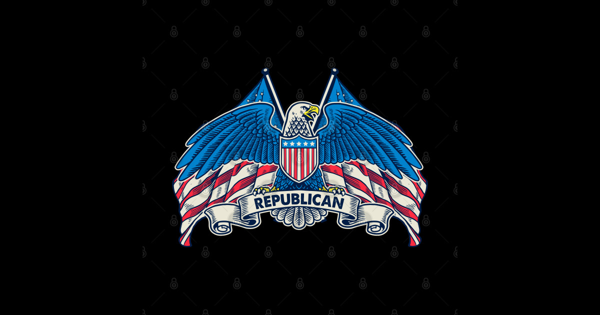 Bald Eagle Republican 2020 - Republican - T-Shirt | TeePublic