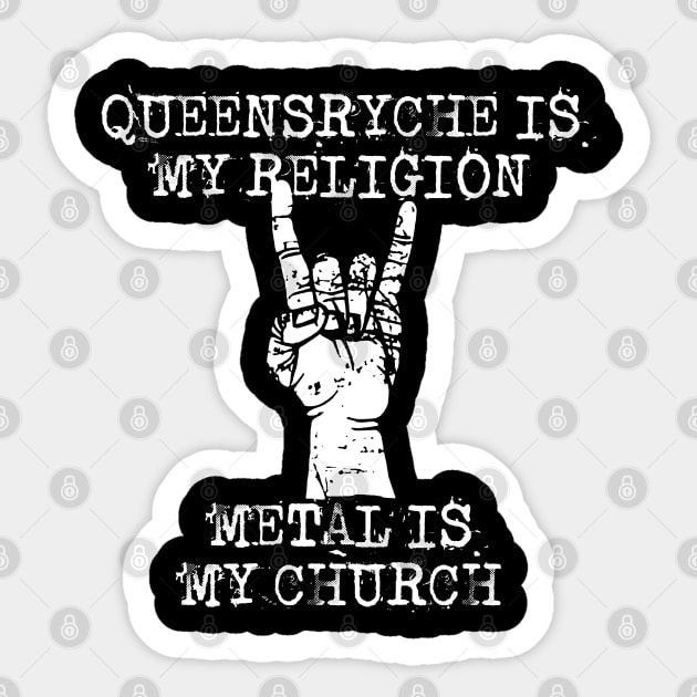 queensryche my religion - Queensryche - Sticker | TeePublic
