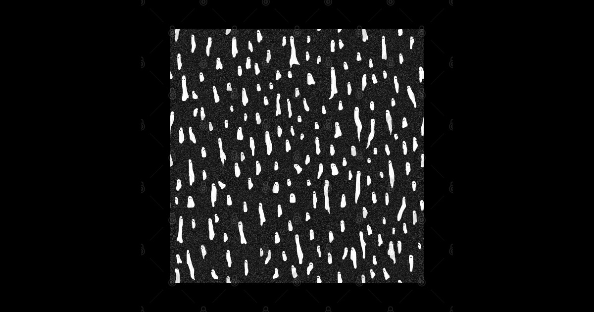 Static Ghosts Pattern - Ghost - Sticker | TeePublic