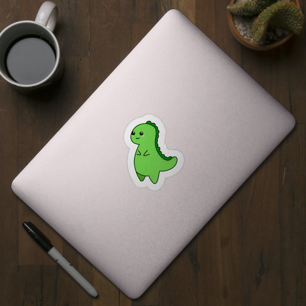 Kawaii Cute T-rex - T Rex - Sticker | TeePublic
