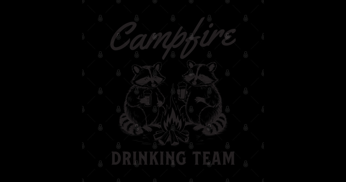 campfire drinking team - Campfire Drinking - Sticker | TeePublic