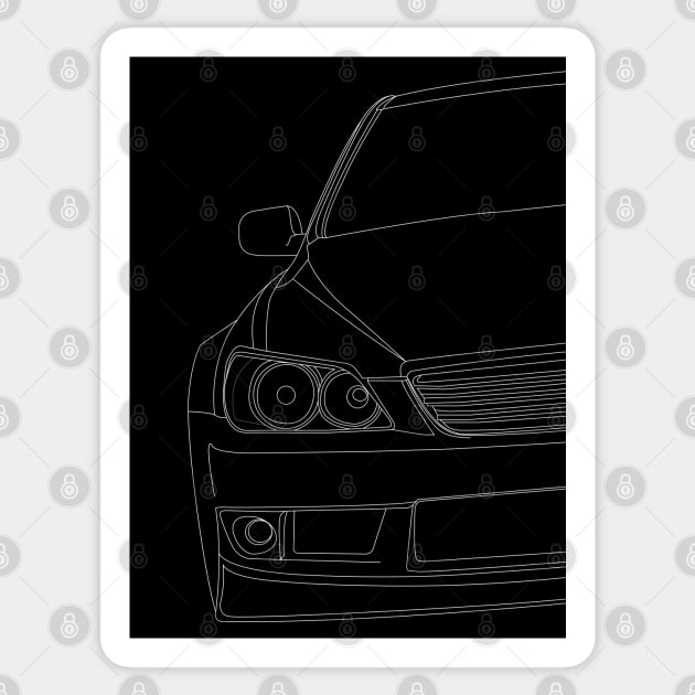 IS200 IS300 Altezza RS200 White Outline - Lexus Is300 - Sticker | TeePublic
