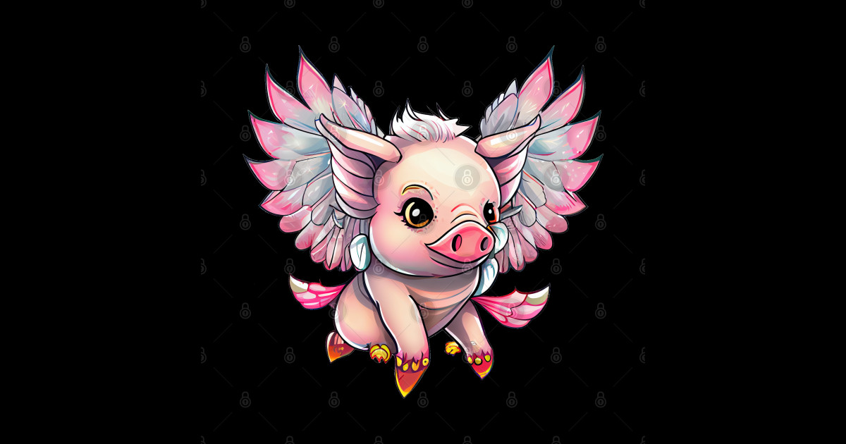 When Pigs Fly: Inspired Design - Flying Pig - Sticker | TeePublic