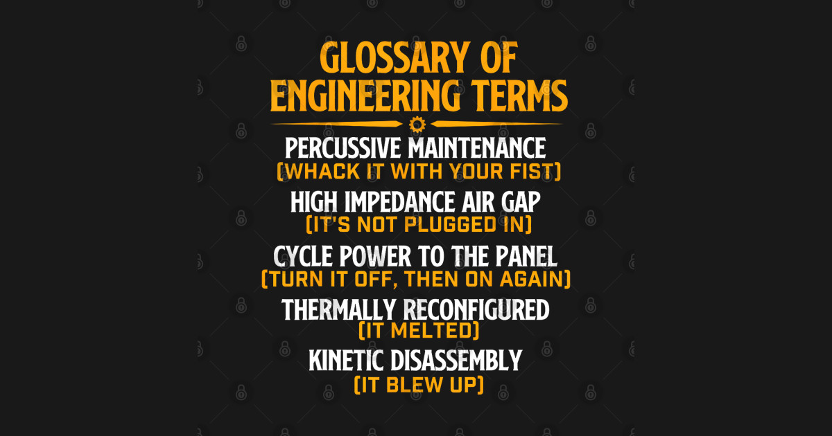 Glossary Of Engineering Terms - Mechanical Engineer Science - Engineering Terms Explained - T ...