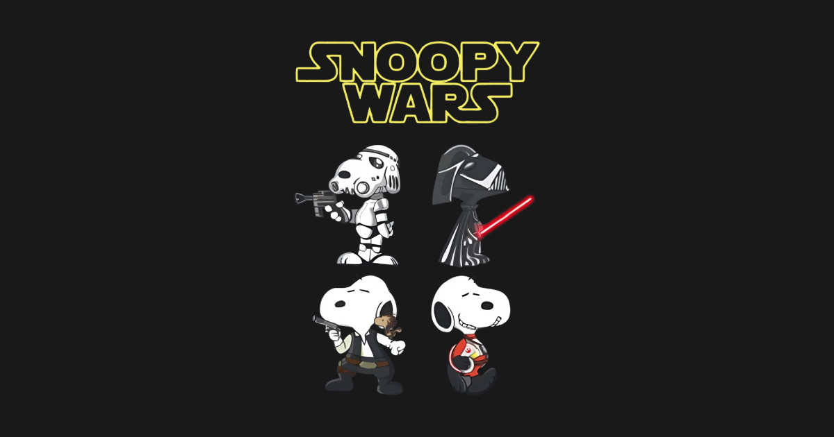 Snoopy Wars Star Wars Peanuts Parody - Snoopy Wars - T-Shirt | TeePublic