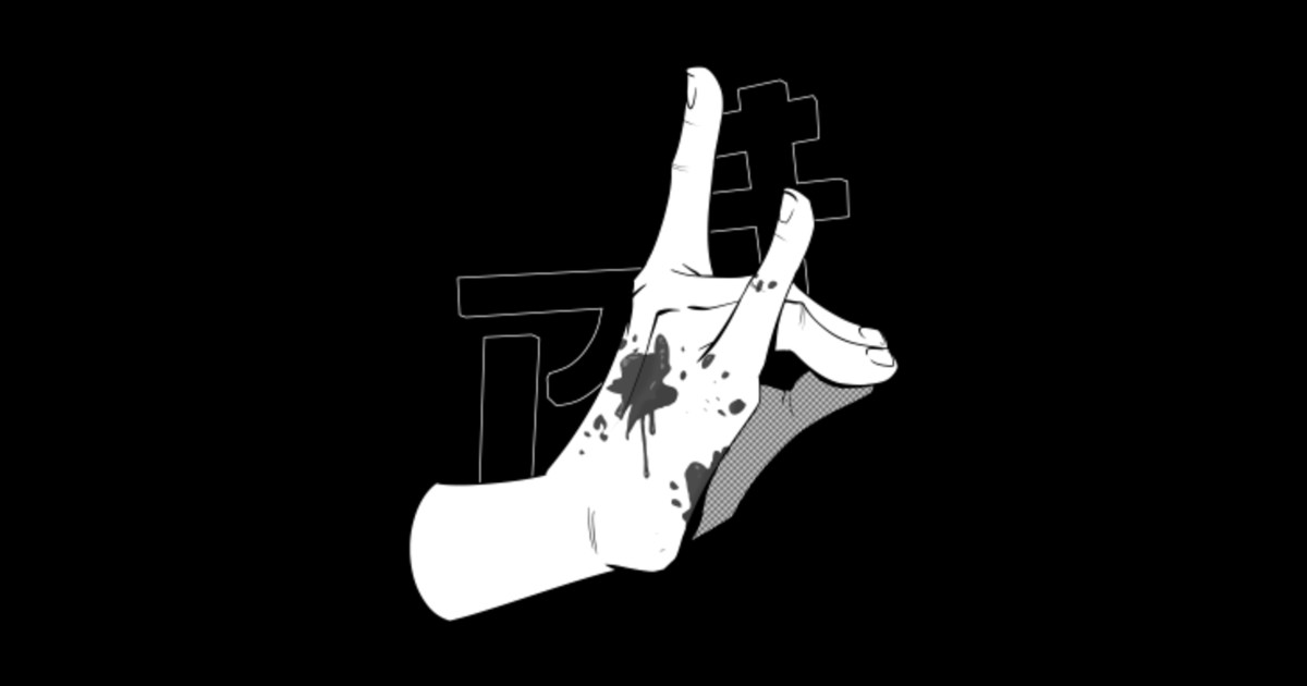 Aki (アキ) - Kon summoning hand pose / B&W version - Chainsawman - T ...