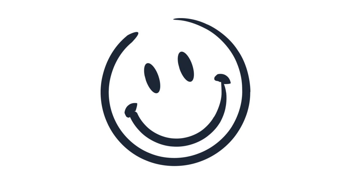 Big 2D Smiley Emoji - Smiley Face - T-Shirt | TeePublic