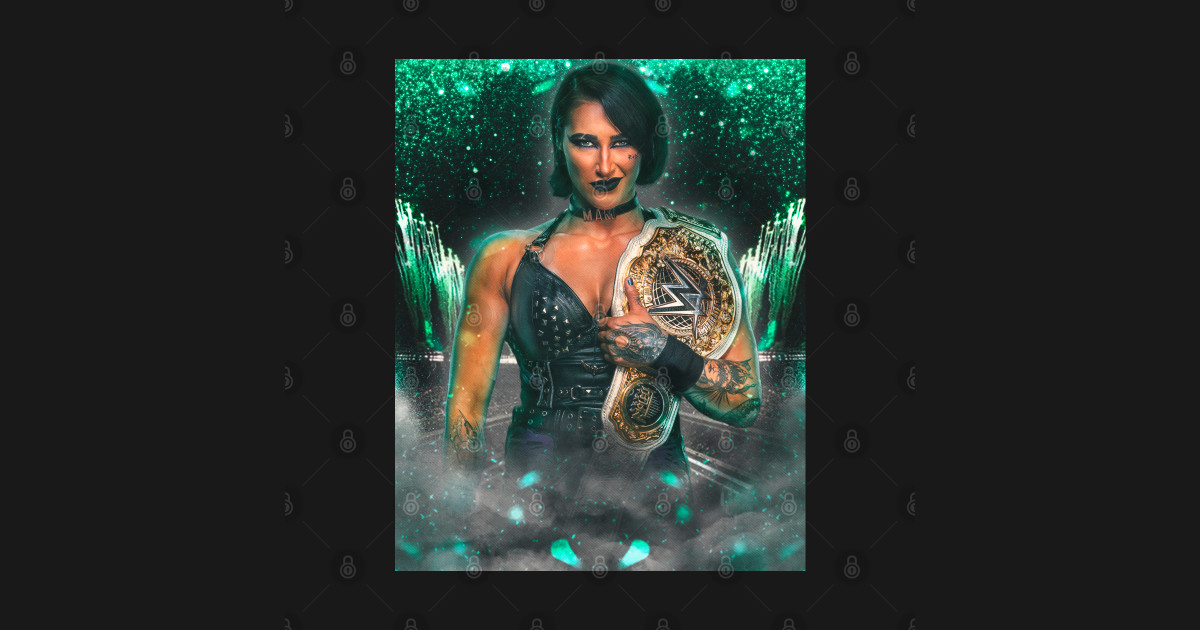 Rhea Ripley - Green Mania - Rhea Ripley - T-Shirt | TeePublic