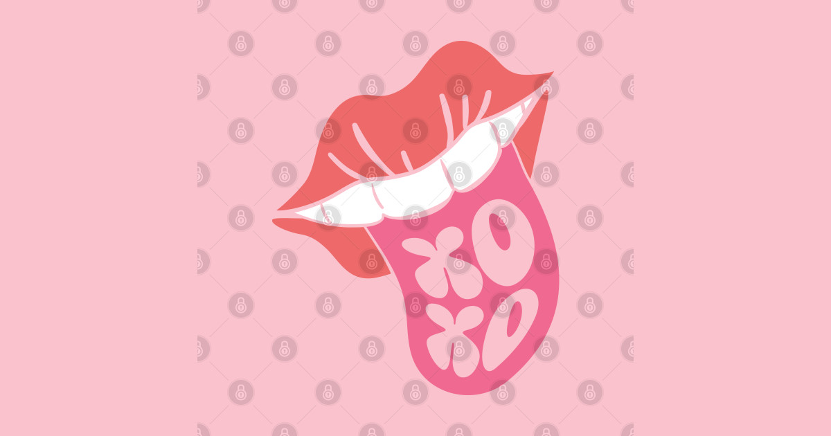 XOXO Pop Art Lips – Bold & Playful Design, Valentines Day - Xoxo Design ...