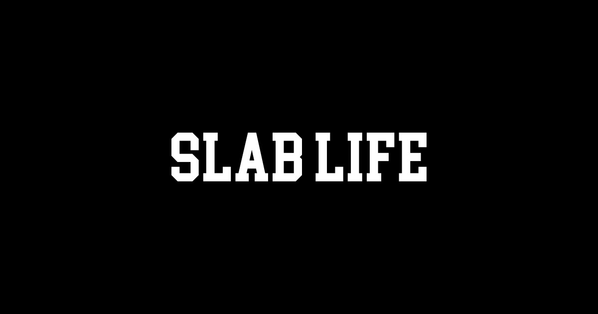 Slab Life - White Lettering - Baseball Cards - Sticker | TeePublic