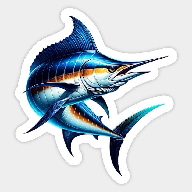 Marlin Fish - Marlin - Sticker | TeePublic