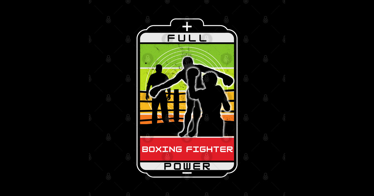 Boxing fighter full power - Boxing Fighter Full Power - Sticker | TeePublic