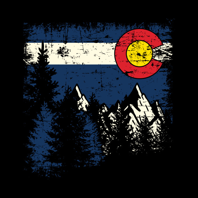 Colorado Flag Mountain' Cool Colorado Flag - Colorado - Pillow | TeePublic