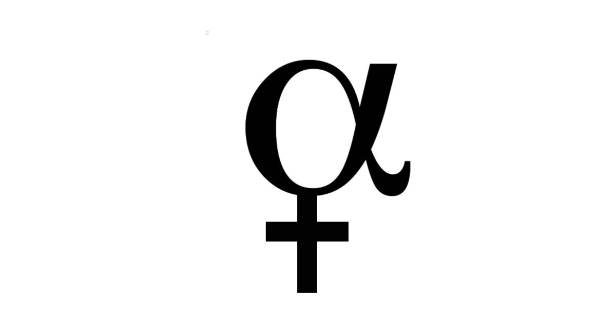 Alpha Female Symbol - Woman - T-Shirt | TeePublic