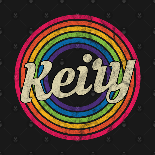 Keiry - Retro Rainbow Faded-Style - Keiry - T-Shirt | TeePublic