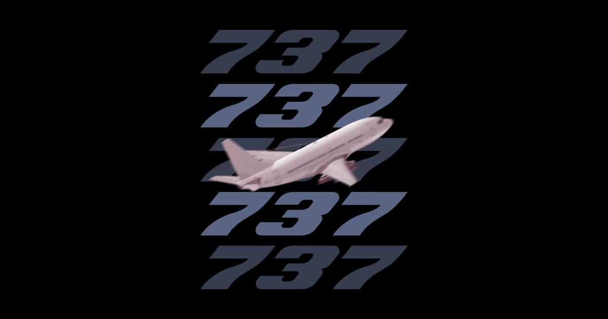 737 in flight - Boeing 737 - Sticker | TeePublic