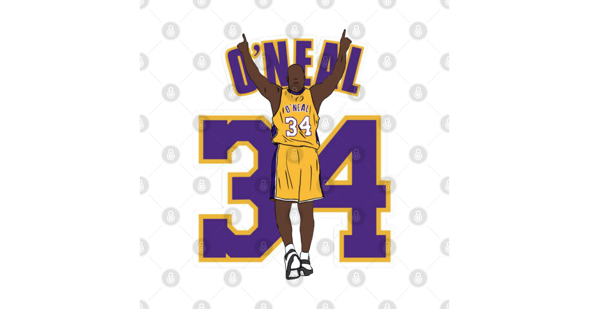 Shaq 34 - Shaquille Oneal - T-Shirt | TeePublic