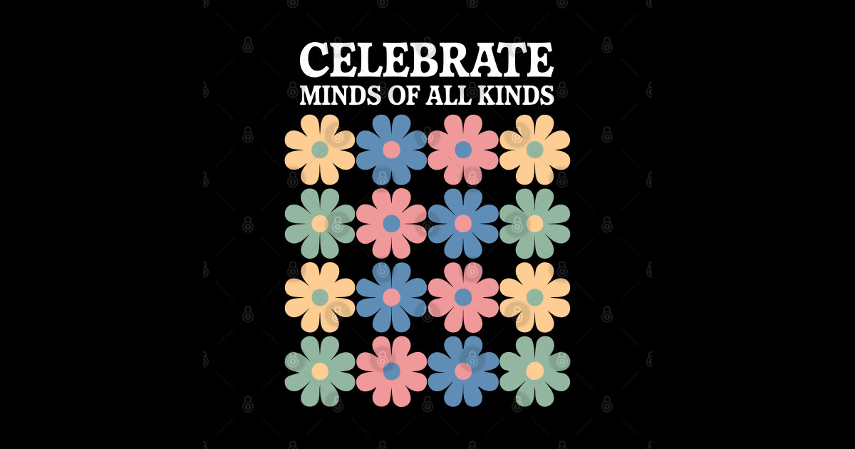 Celebrate Minds of All Kinds – Retro Floral Positivity - Mental Health ...