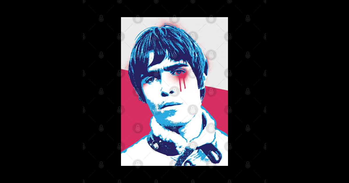 Liam Gallagher Artwork - Liam Gallagher - Sticker | TeePublic