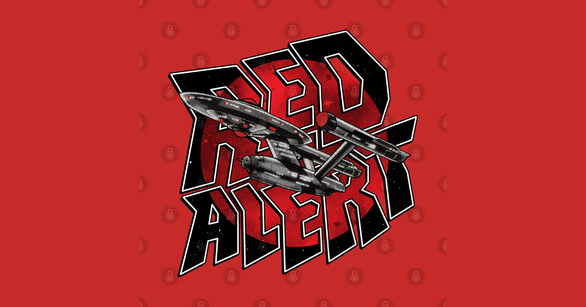 Red Alert - Star Trek - T-Shirt | TeePublic