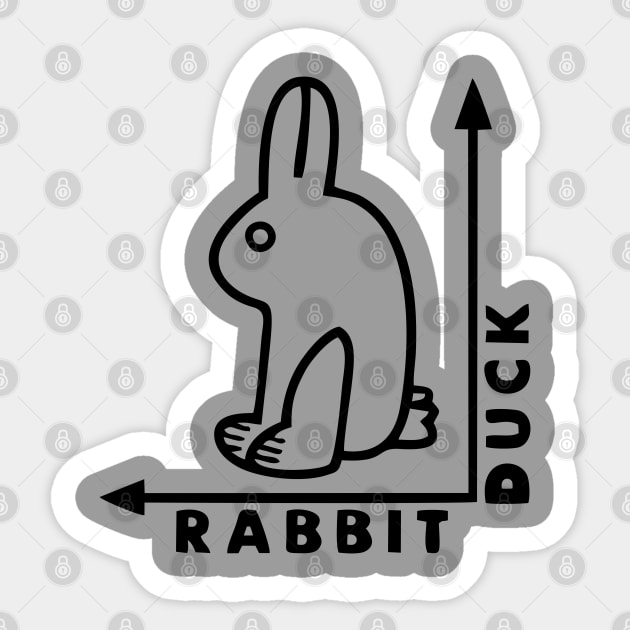 Rabbit Duck Optical Illusions - Rabbit Duck Optical Illusions - Sticker ...