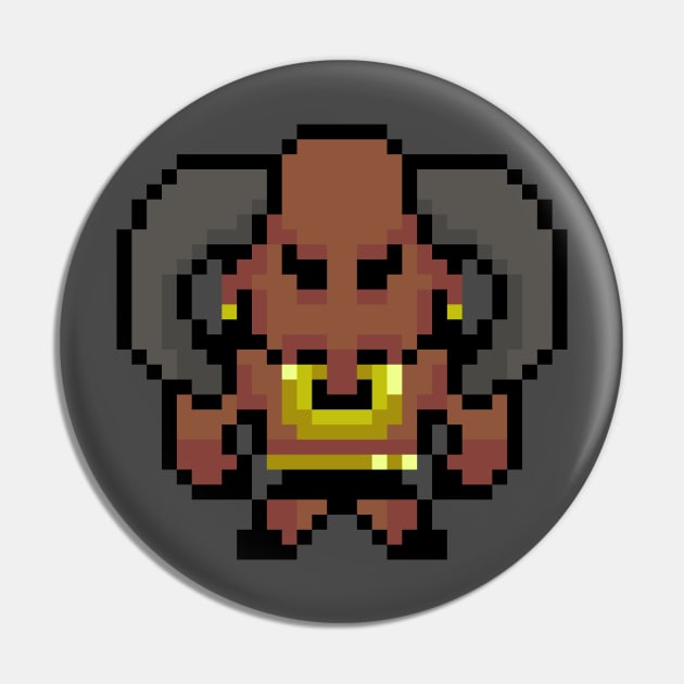 Minotaur 32 Bit Pixel Art - Pixel Art - Pin | TeePublic