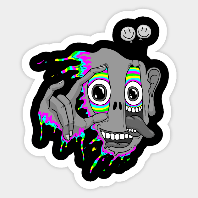 Trippy Eyes Wide Open - Trippy - Sticker | TeePublic