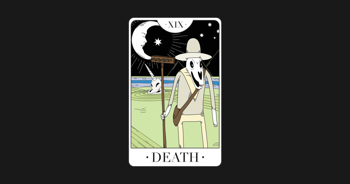 Death - adventure time tarot card - Adventure Time - T-Shirt | TeePublic