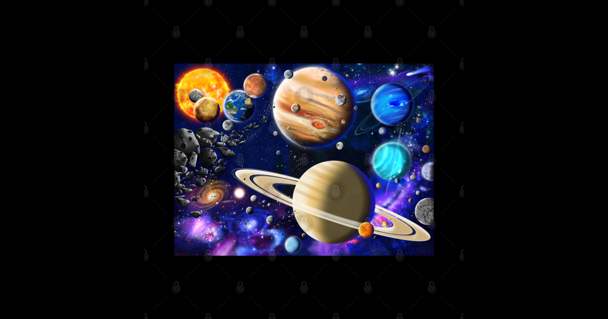 Planets of the Solar System - Solar System - Sticker | TeePublic