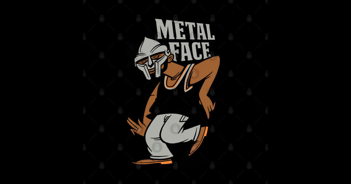 Metal Face - Mf Doom - Sticker | TeePublic