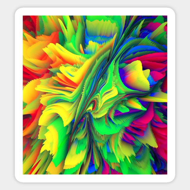 Abstract Art 1 - Abstract - Sticker | TeePublic