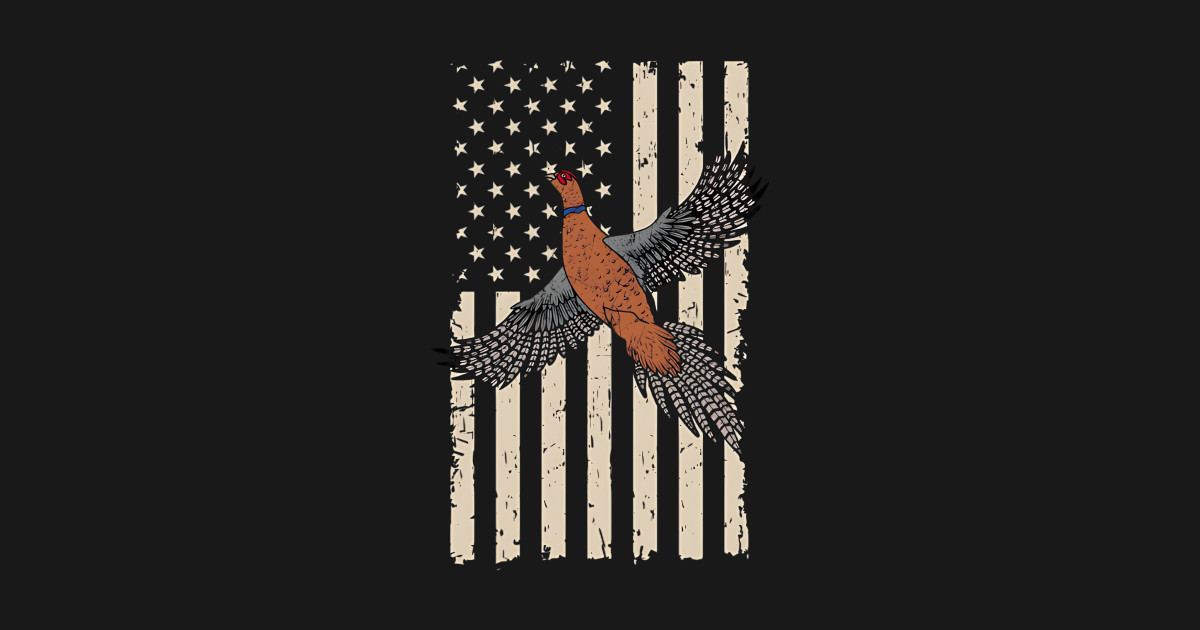 Pheasant Shooting US Flag, Hunters Gift, Pheasant Hunter, Target ...