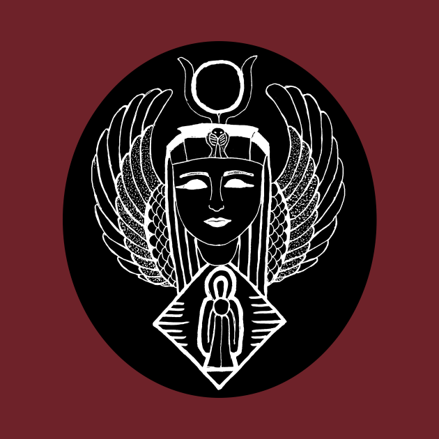 Egyptian Goddess Aset - Egyptian Goddess - Pin | TeePublic