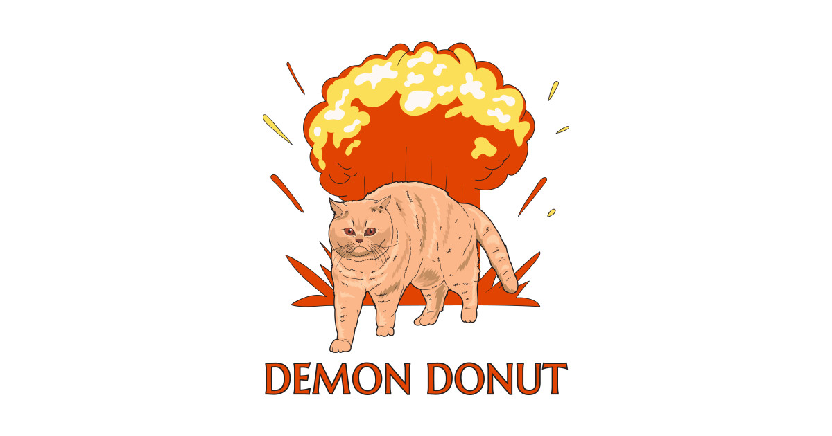 Demon Donut - Dunkin Donut - T-Shirt | TeePublic