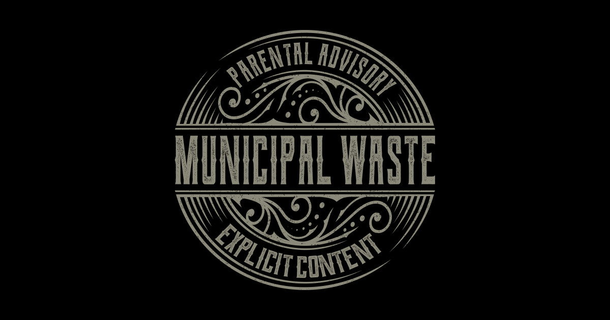 Municipal Waste Vintage Ornament - Musician - Sticker | TeePublic
