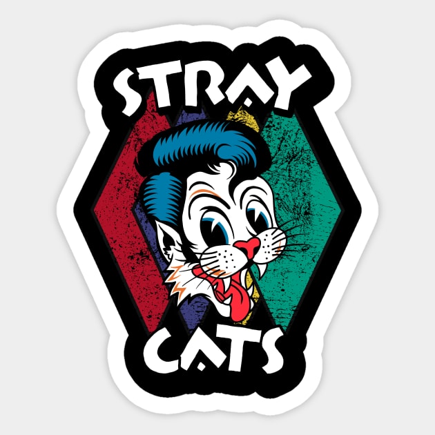 stray cats - Stray Cats - Sticker | TeePublic
