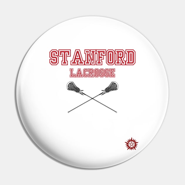 Stanford Sam Collection: Lacrosse - Supernatural - Pin | TeePublic