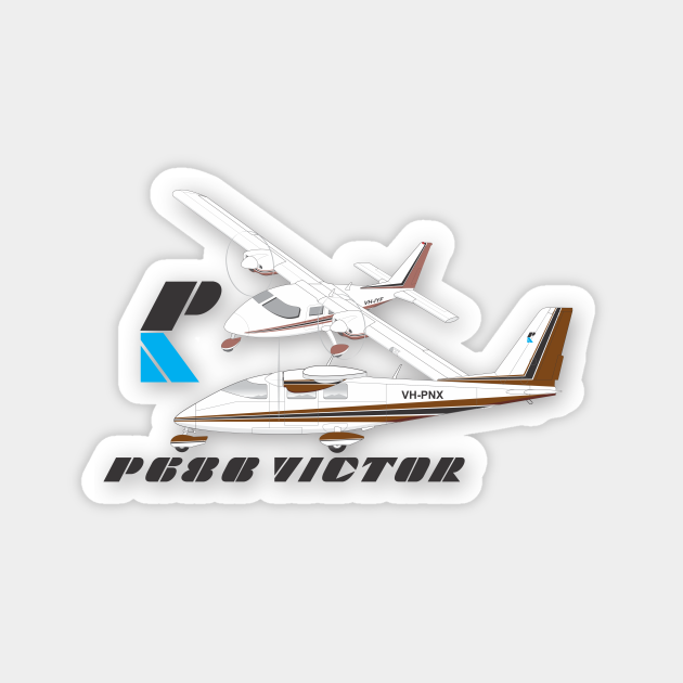 Partenavia P68 Victor - Partenavia - Magnet | TeePublic