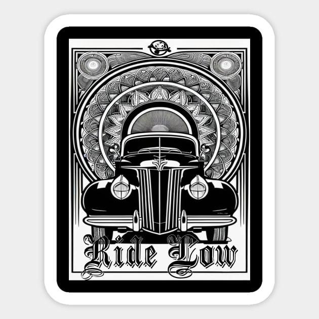 Ride Low Lowrider classic car - Lowrider - Sticker | TeePublic