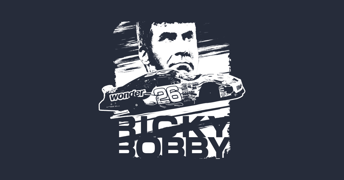 RICKY BOBBY - WHITE SILHOUETTE MIX - Ricky Bobby - T-Shirt | TeePublic