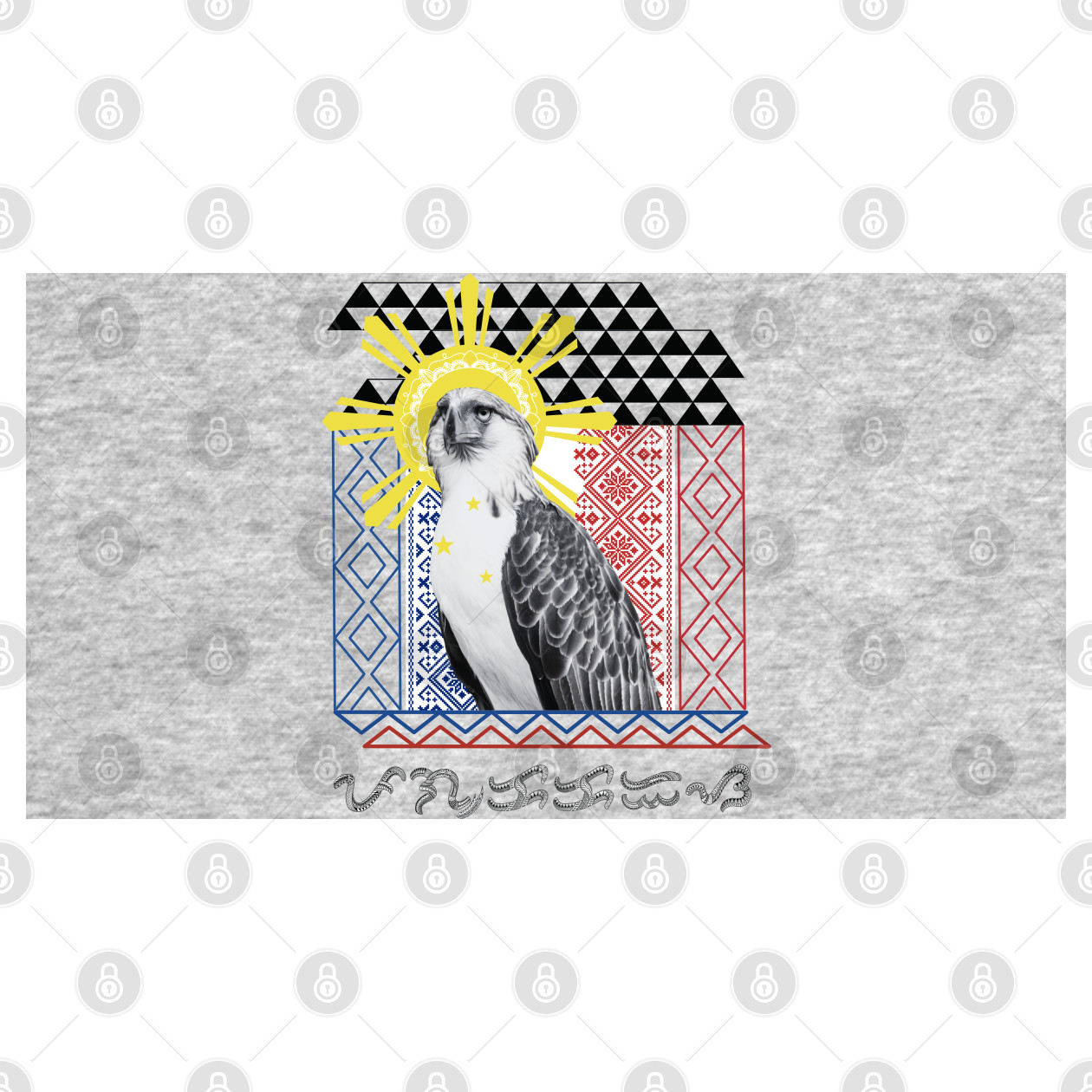 Philippine Eagle / Baybayin word Pagkakaisa (Unity) - Philippines Flag Proud Filipino - Hoodie ...