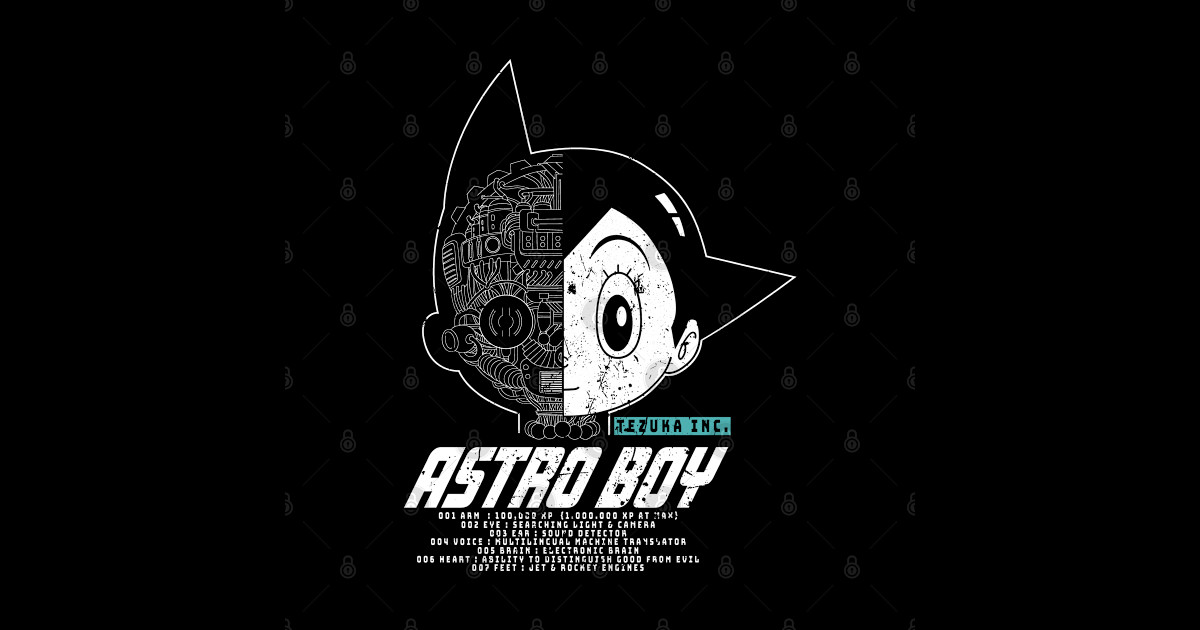 ASTRO BOY - Mighty Atom Vintage DESIGN | Mecha Tech Specs - Mighty Atom ...