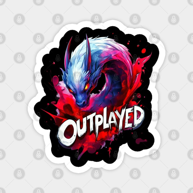 Outplayed - Ultimate Dragon Art Gamer Design - Gamer Art - Magnet ...