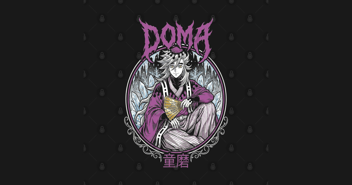Doma Fan Art from Demon Slayer - Doma - T-Shirt | TeePublic