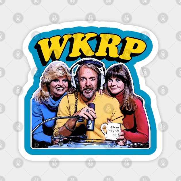 WKRP In Cincinnati - Retro Tribute Design - Wkrp In Cincinnati - Magnet ...