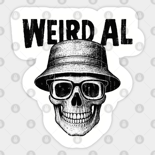 Weird Al meets the Misfits - new design - Weird Al - Sticker | TeePublic