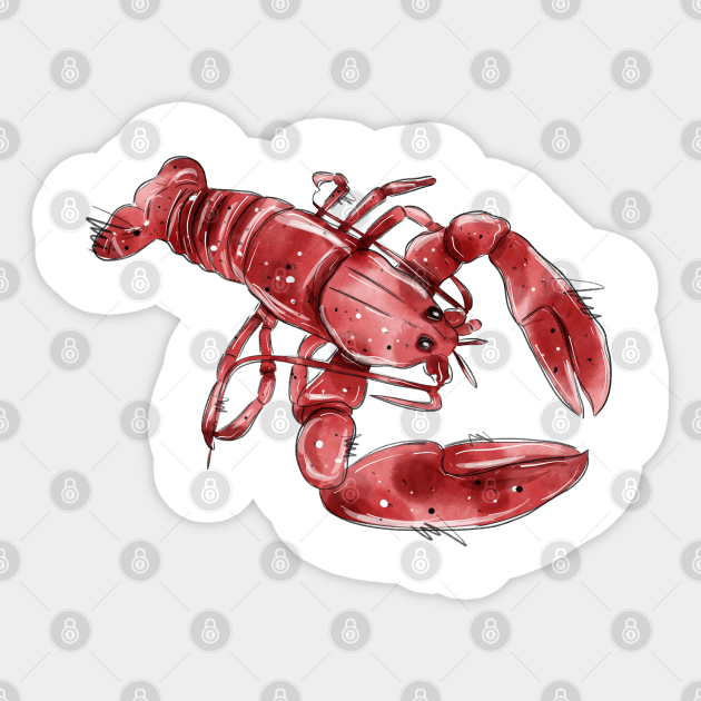 Crawfish .Watercolor illustration - Crawfish Watercolor Illustration ...