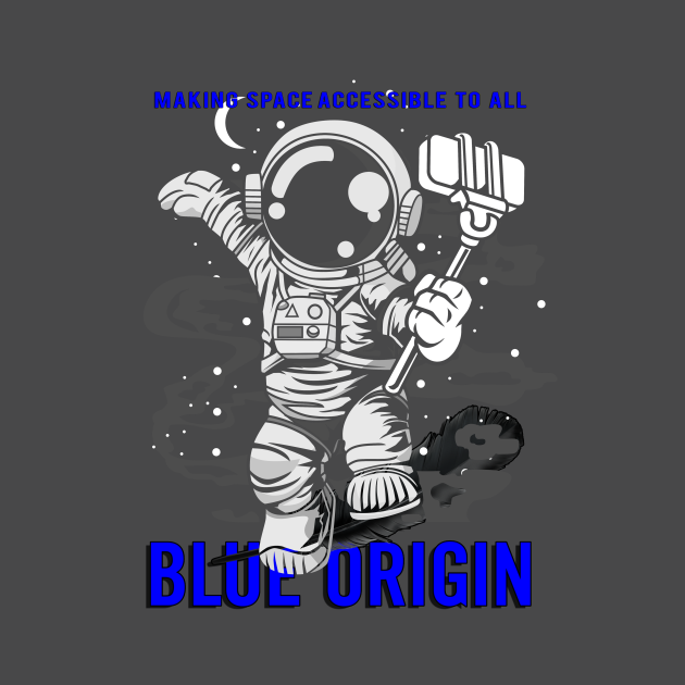 Blue Origin Fan - Blue Origin - T-Shirt | TeePublic